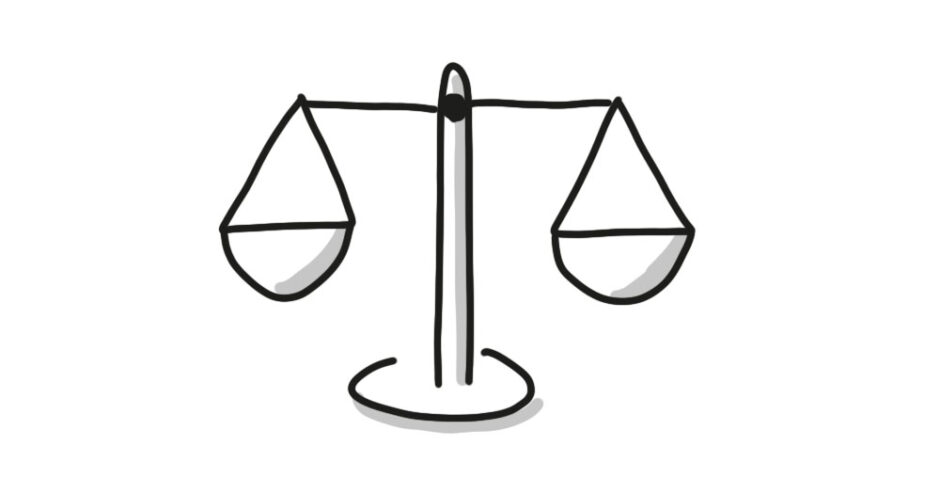 Bildvokabeln für den juristischen Alltag (4): Waage • Nicola Pridik