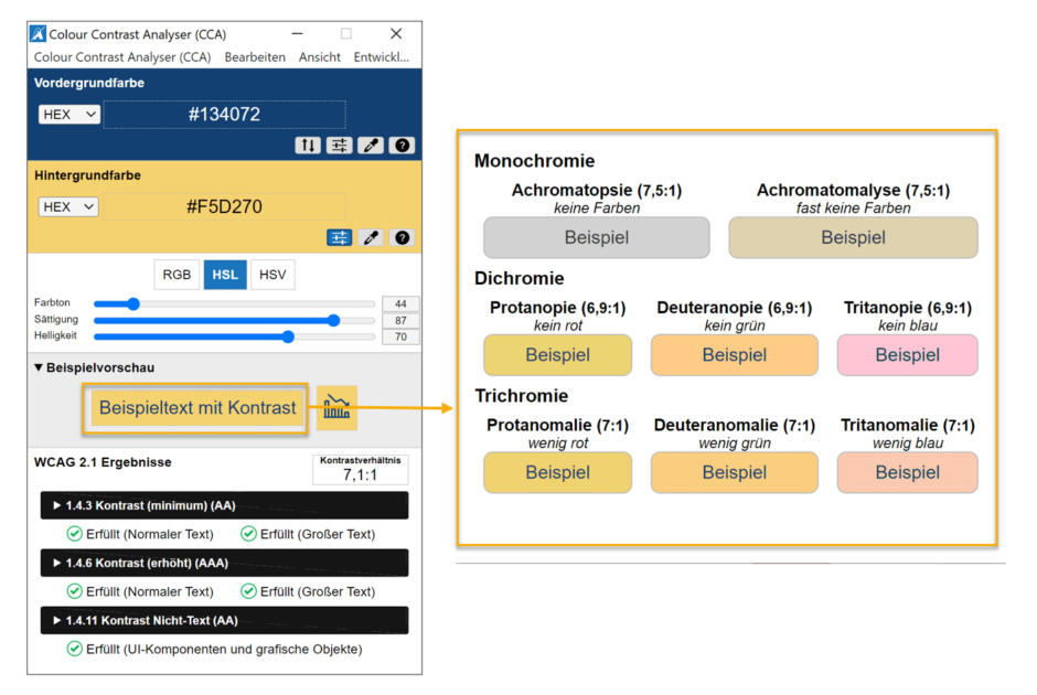Farbkontraste in PowerPoint checken mit dem Colour Contrast Analyzer ...